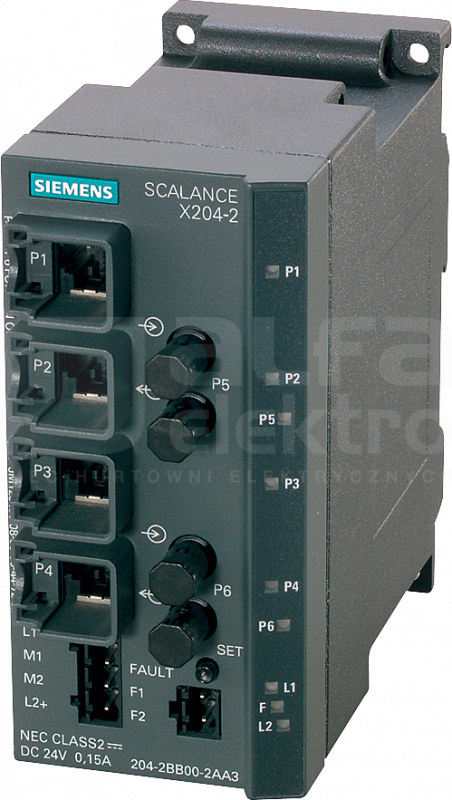 SCALANCE X204-2 4xRJ45 2xBFOC Switch - Sonepar
